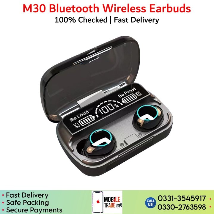 M30 Bluetooth Earbuds For Sale | Pakistan | MobileTrade.Pk