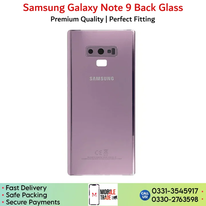 Samsung Galaxy Note 9 Back Glass Price In Pakistan