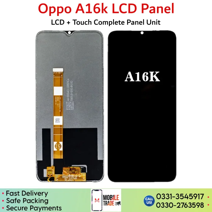 Oppo A16k LCD Panel Price In Pakistan | Buy Now!