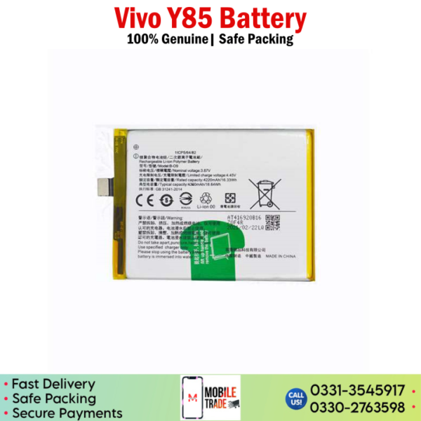 Vivo Y85 Battery Price In Pakistan | 100% Genuine Quality